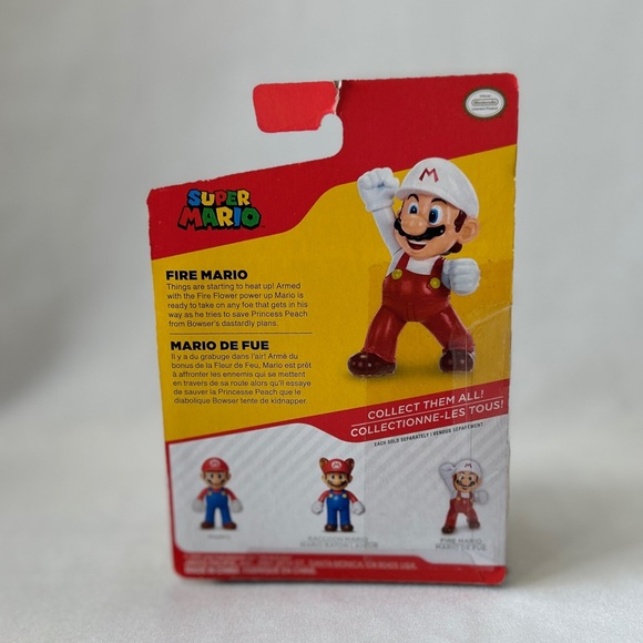 Nintendo | Toys | Nintendo Mario Bros Fire Mario 25 Figure Retired New ...